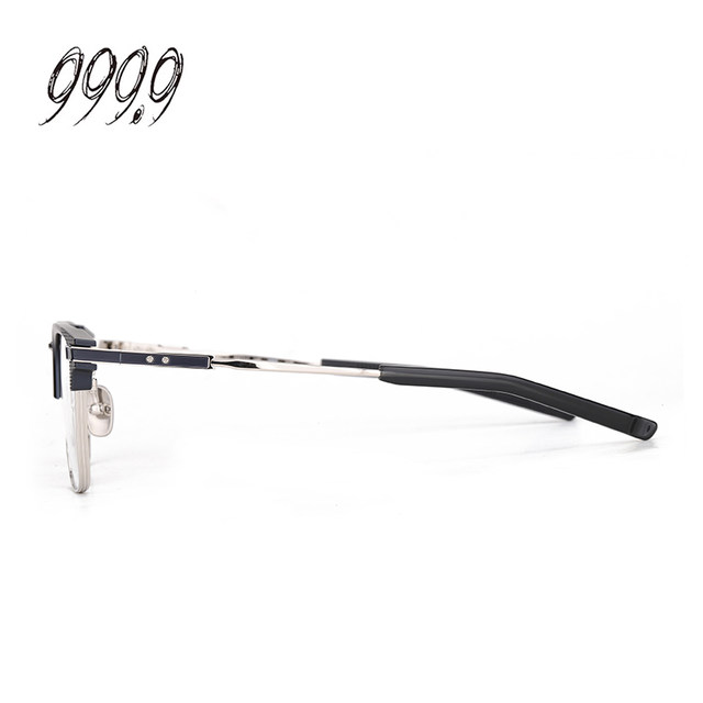 999.9 glasses Kimura Takuya's same men's eyebrow frame square Japanese titanium frame myopia ...