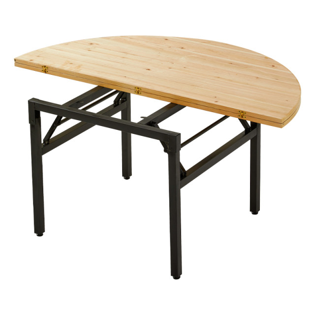 Household solid wood fir large round table hotel box round table ...