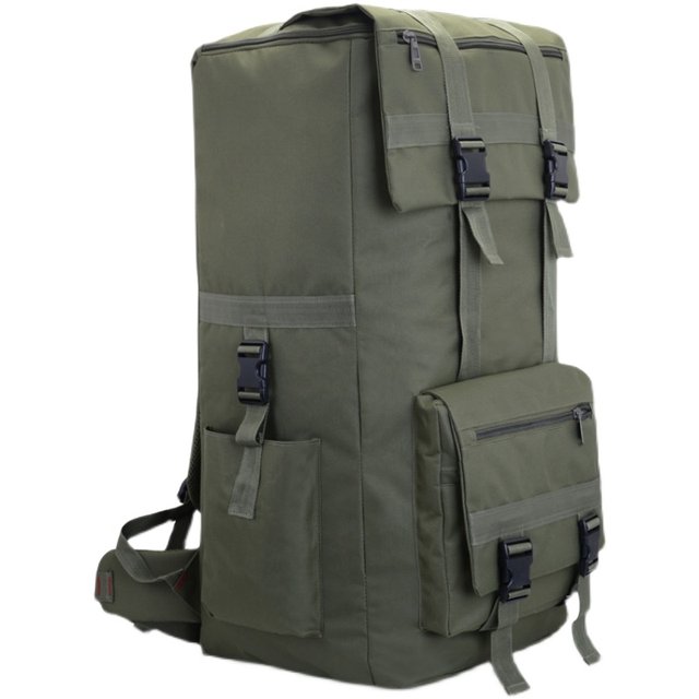 Extra large capacity 120 liter Oxford cloth backpack men's checked ...