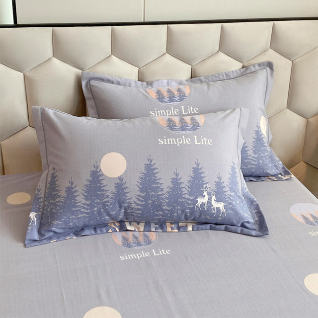 2024 New Cotton Brushed Jet Single Pillowcase Four Seasons Single ...