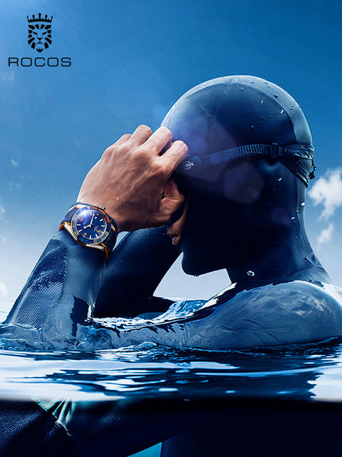 Rex ROCOS genuine water ghost trend brand diving watch men's watch ...