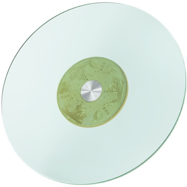 Turn on the dining table home with rotating bottom, round desktop steel ...