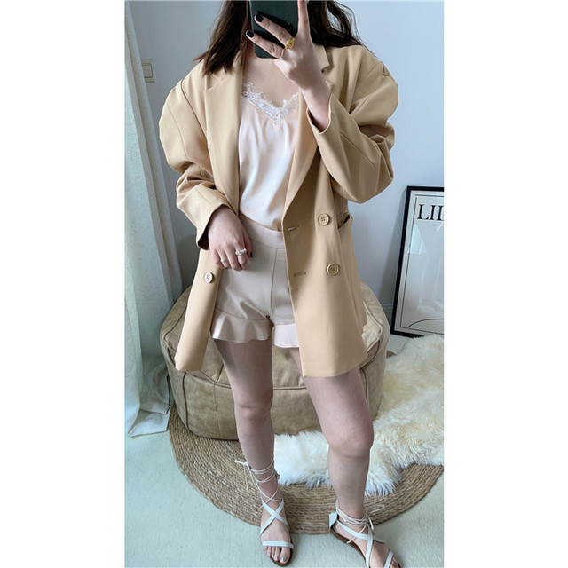 Qing Niche designer style Exaggerated shoulder pads Puff sleeves Lamb ...