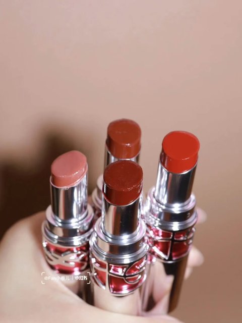 YSL Saint Laurent Silver Tube Pink Silver/Pink Gold Tube Lipstick Round Tube Lipstick 15 80 122 ...