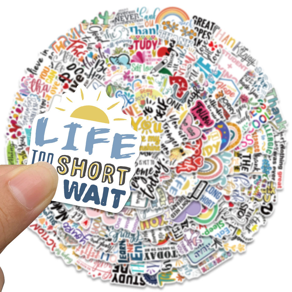 200 inspirational English slogans, personalized graffiti stickers ...