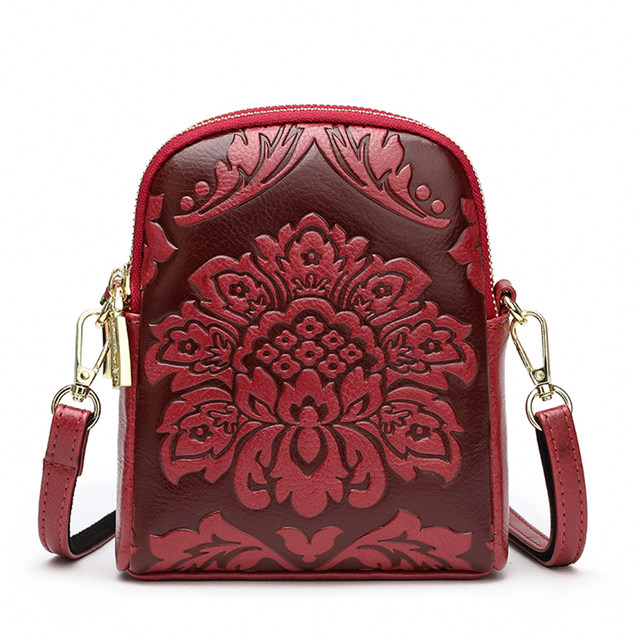 2024 new leather mobile phone bag female versatile double -layer ...