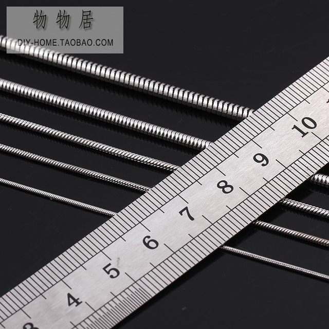 Fading stainless steel 304 titanium steel round snake bone chain ...