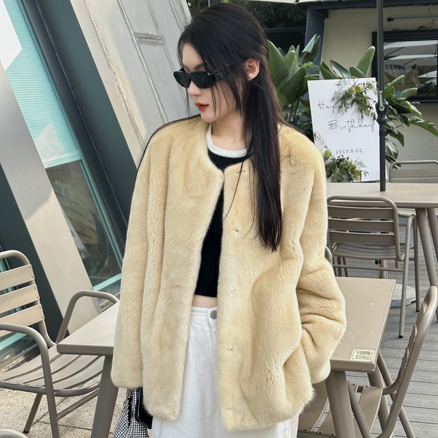 2024 New Purple Label Short Mink Imported Whole Mink Crown Velvet Fur ...