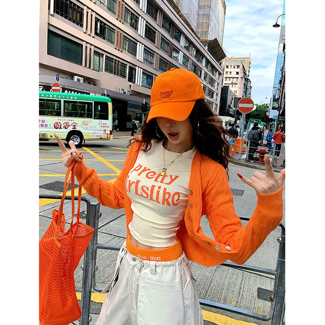 Li Wanjun 2025 early spring new knitted cardigan for women Korean short ...