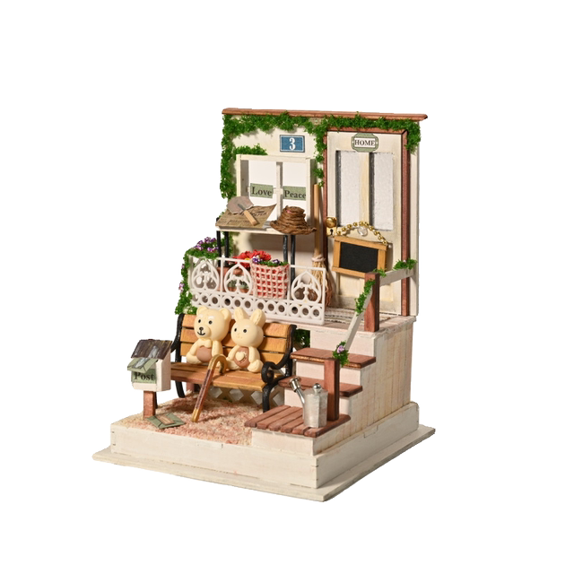 Life series small scenes diy cabin handmade mini house model assembled ...