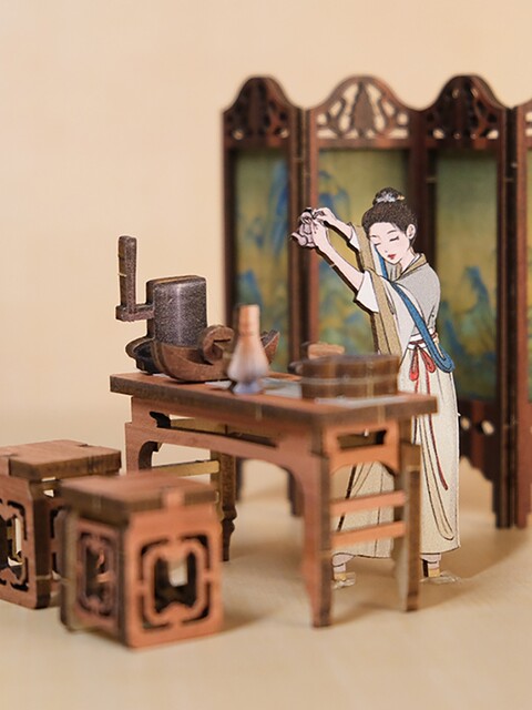 CUTEBEE Fengya Song Dynasty Gu Fengshu DIY House S three -dimensional ...