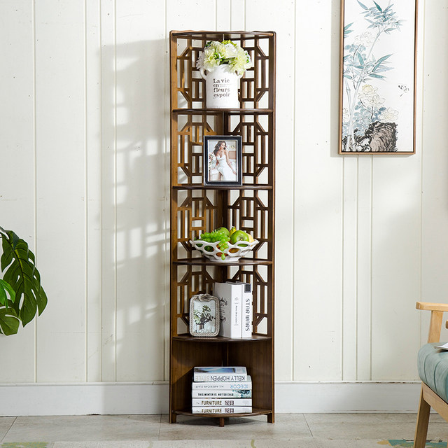 New Chinese style corner frame right angle retro triangle cabinet ...