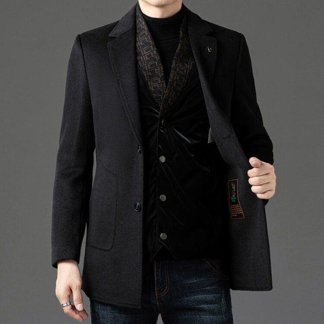 2024 autumn and winter wool large velvet inner velvet vest single ...