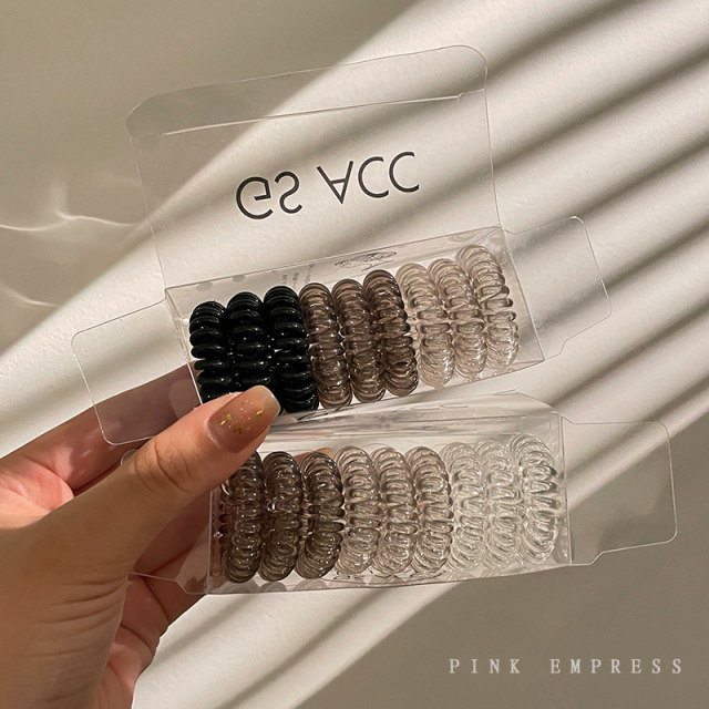 Telephone line hair loop women ins head rope high elastic rubber band ...