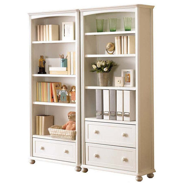 Solid wood bookcase storage container Children Student Student Lands on ...