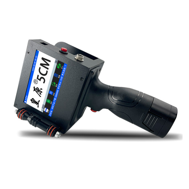 Huangyuan HY-S500/5CM dual nozzle handheld inkjet printer to print production date large font ...