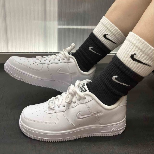 Nike Nike AirForce1 Air Force No. 1 pure white small hook AF1 women's ...