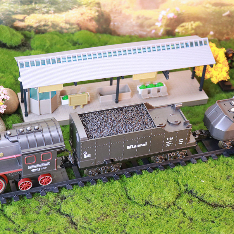 Fenming Train Accessories - Green Leather Small Train Car Model - Sand ...