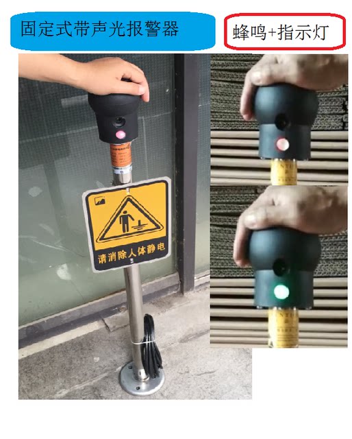 Human body electrostatic discharge alarm, electrostatic discharger ...
