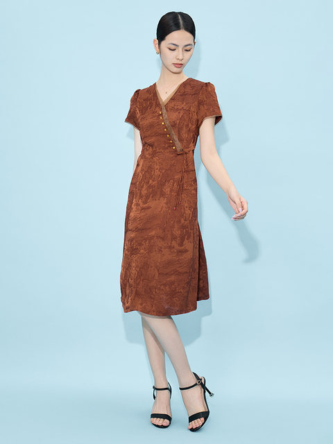 Ma Tiannu 2025 Spring / Summer New Red Titani Vedic Dress Short ...