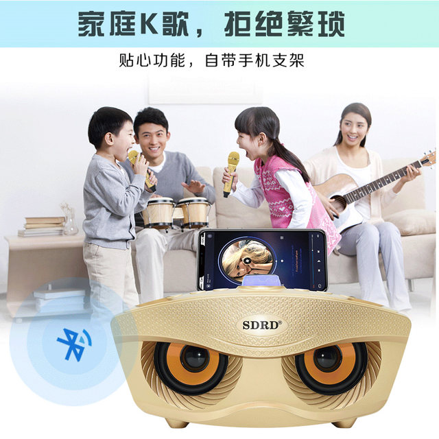 Dual speaker Bluetooth home KTV audio all-in-one machine double karaoke ...