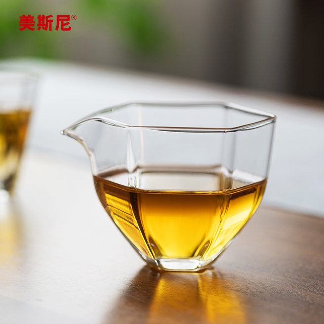 Messi glass fair cup thickened high -temperature teas public cup ...