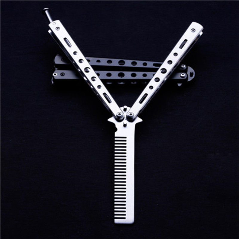 Steel Butterfly Comb Knife Hand Practice Knife - Butterfly Comb Knife ...