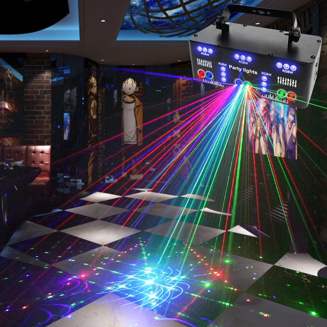 KTV flash bar light automatic color changing LED colorful rotation ...