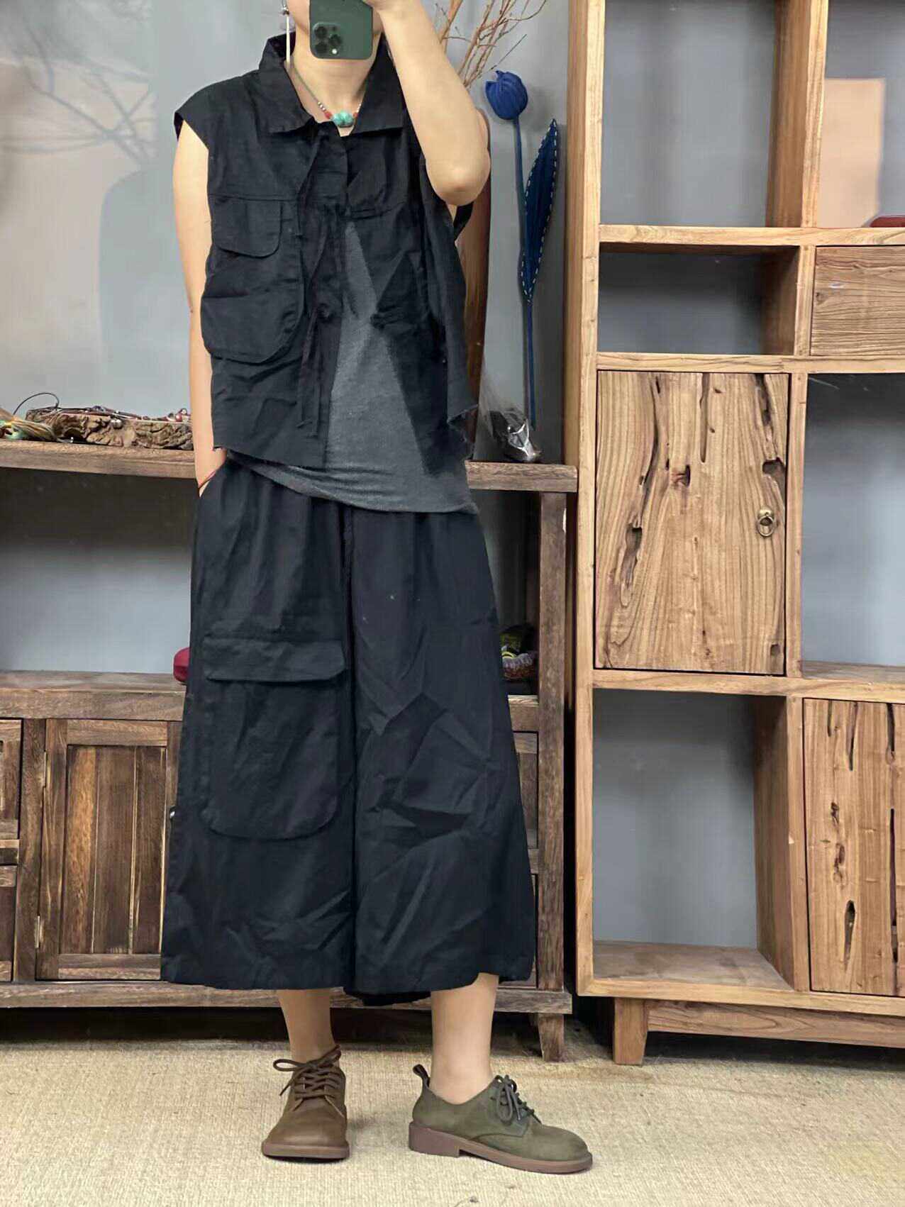 19 New summer casual and versatile suit for ladies, top bust 120 long ...