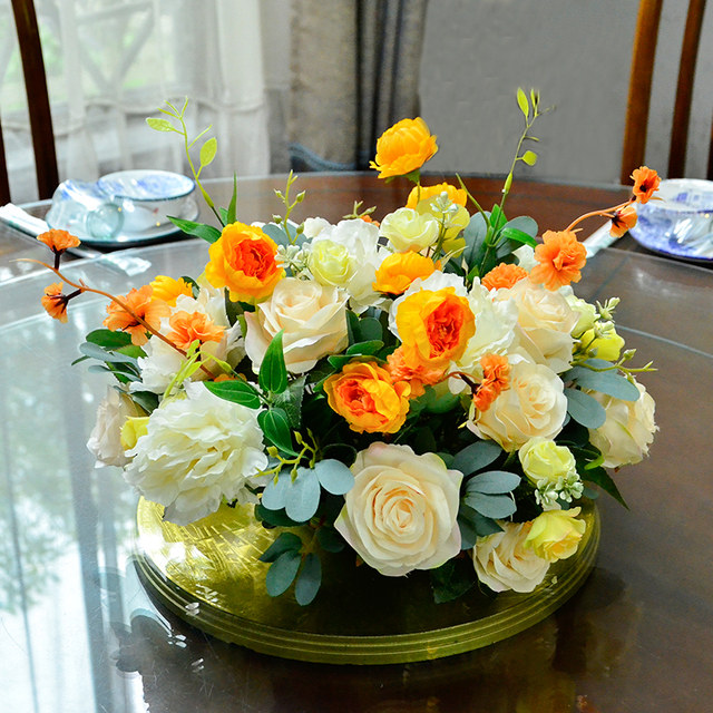 Roundtable Table Flower Simulation Flower Fake Flower Hotel Restaurant ...
