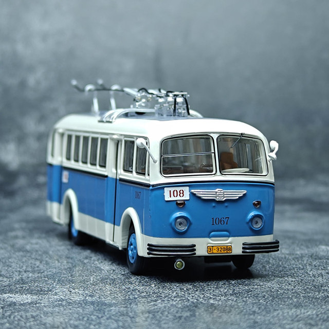 1/64 107th Route BK540 Beijing-One Single Machine Route 108 Alloy Bus ...