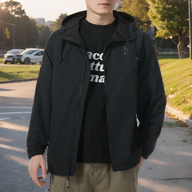 Tianbai La La -Sweet Jacket Men's Spring New Hooding Sportswear Outdoor ...