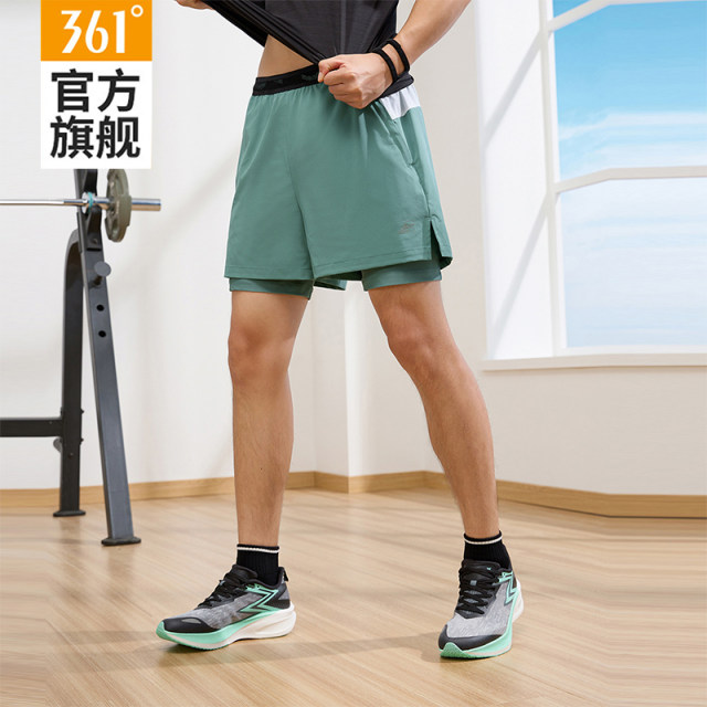 361 Sports Shorts Men's 2024 Summer New Breathable Quick-drying Three ...