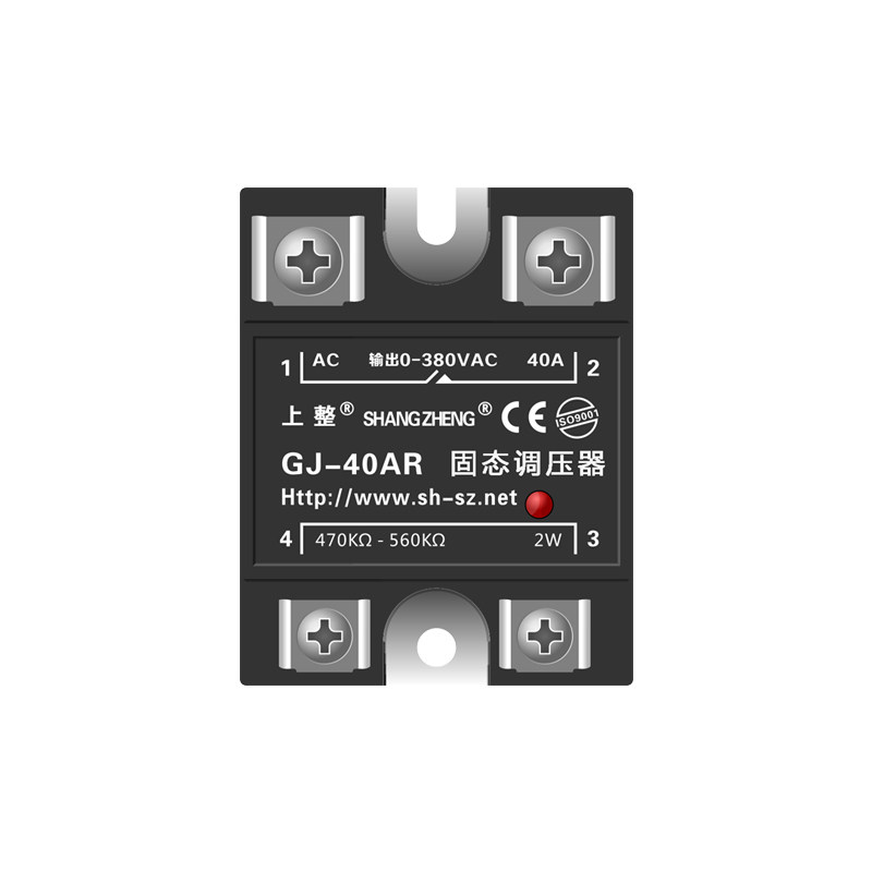 GJ Single-Phase Solid-State Voltage Regulator 220V AC Voltage Regulation Resistor SSR-40A Solid ...
