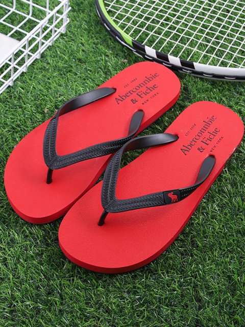 Summer simple fawn men's flip-flops flip-flops simple British style ...