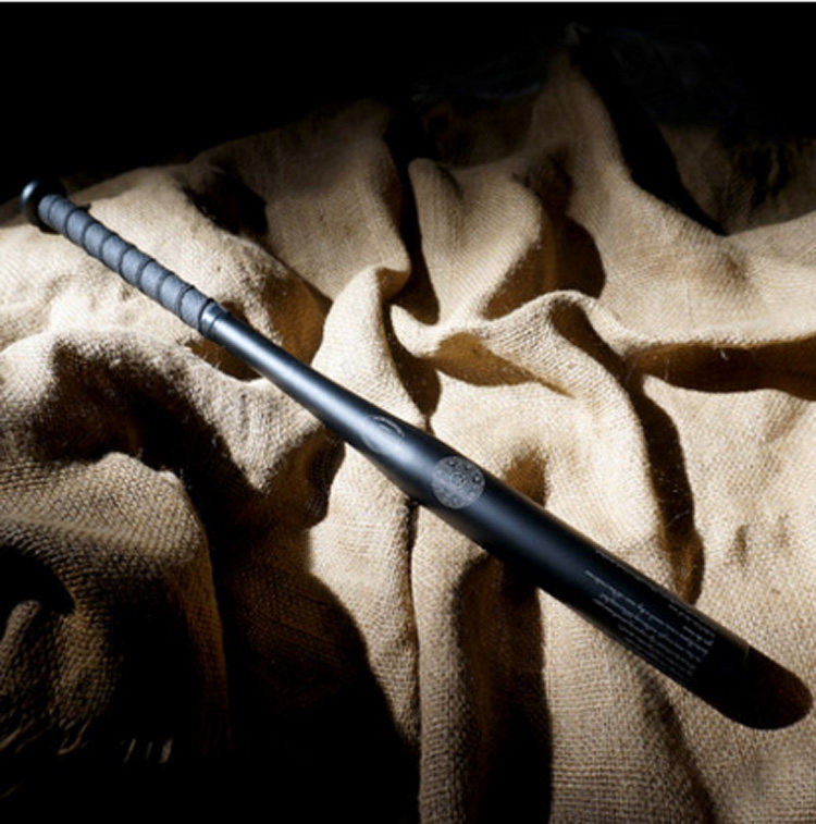 Exorcist Matte Black Baseball Bat for Self-Defense, All-Steel Construction