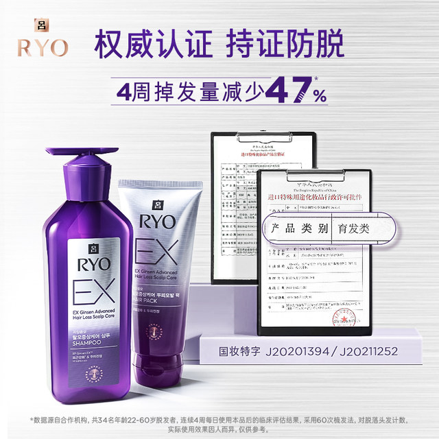 RYO anti-hair loss shampoo strong and solid hair ginger shampoo hair ...