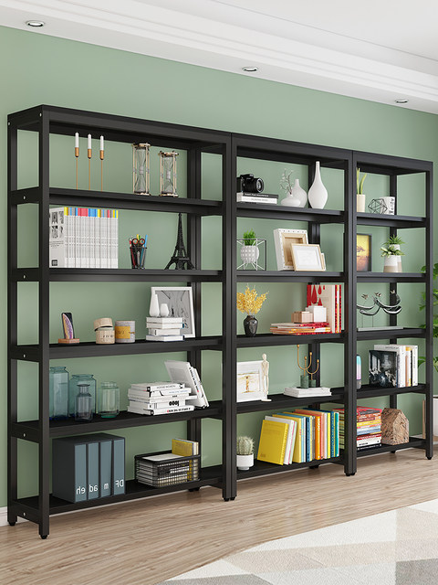 Multi-layer storage rack floor-standing bookshelf living room storage ...