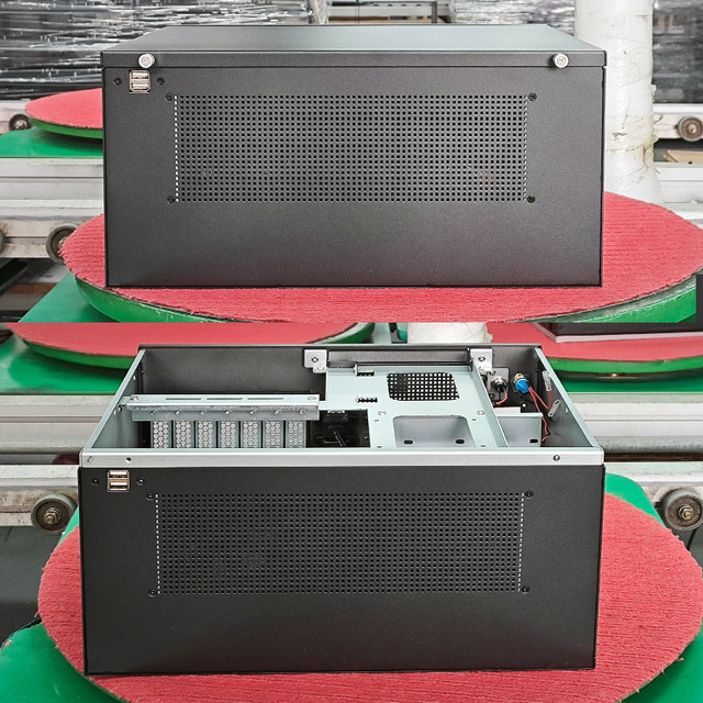 Wall-mounted industrial control chassis ATX motherboard front IO ...