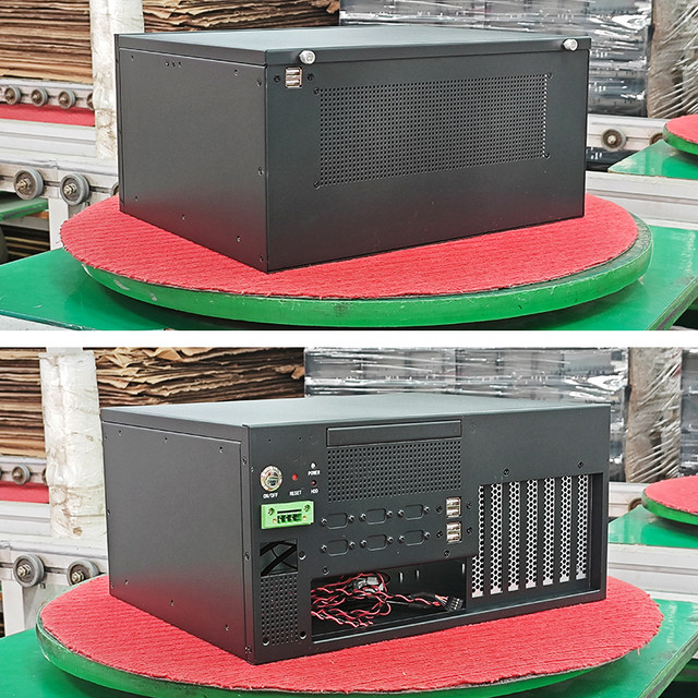 Wall-mounted industrial control chassis ATX motherboard front IO ...