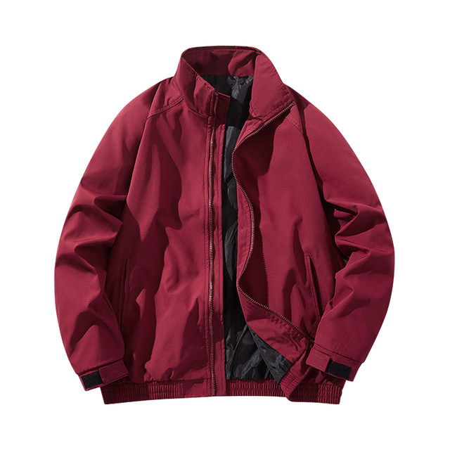SMILE ISLAND High Street American Retro Bomber Jacket Coach Jacket Men ...