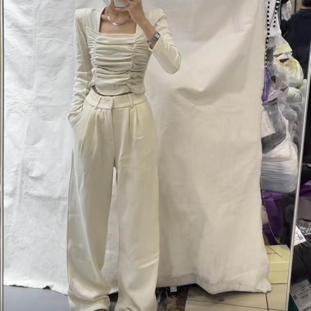 Korean fashion versatile two-piece suit 2024 winter new Korean style ...