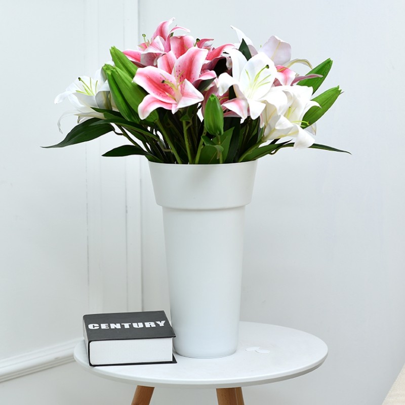 Acrylic Transparent Flower Bucket - Large Household Vase for French ...