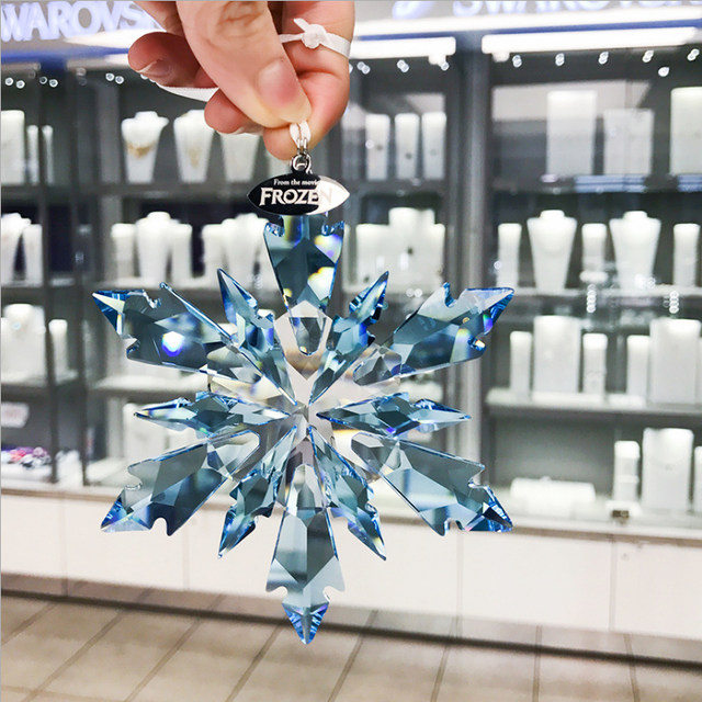 Car pendant Car pendant High-end crystal snowflake car pendant Goddess ...