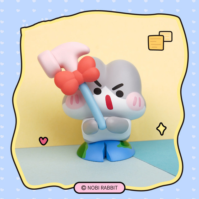 Genuine nobi little rabbit life is C8 blind box mini figure peripheral ...