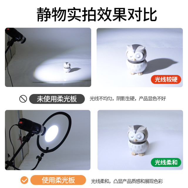 Mini portable soft light board, photography, soft light screen, soft ...
