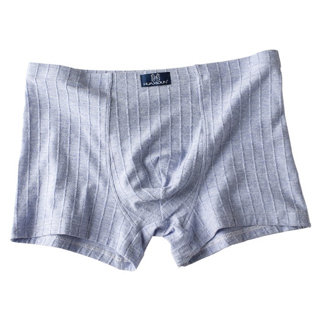 Men's underwear boxers pure cotton breathable lattice simple sports ...