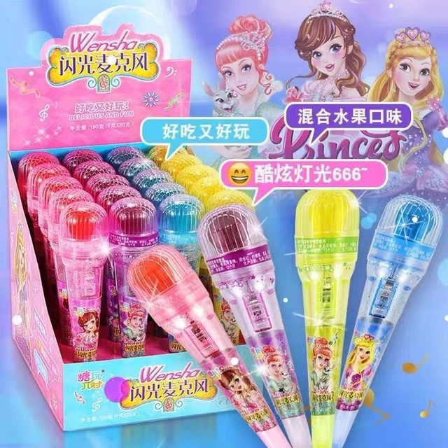 Children's Flash Whistle Microphone Toy Candy Diamond Candy Children's ...