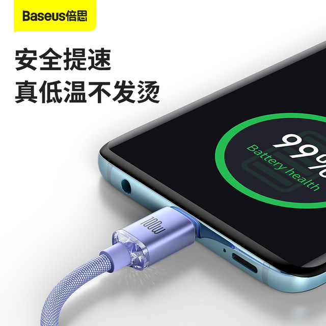 Baseus dual typec male-to-male data cable pd100w fast charging ctoc ...