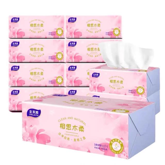 Jinlaiya household tissue paper 5-layer thickened virgin wood pulp high ...